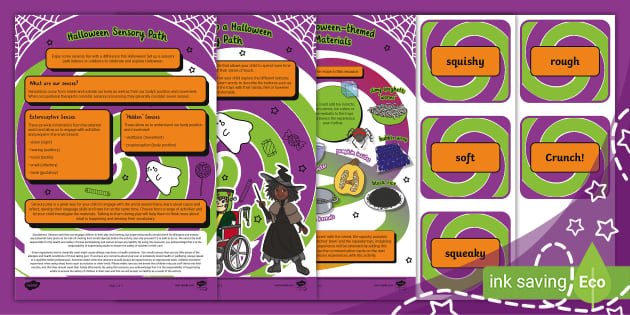 Halloween Sensory Path (teacher made) - Twinkl