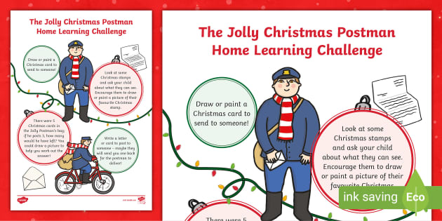 FREE! - EYFS Home Learning Challenge Sheet to Support Teaching on The Jolly