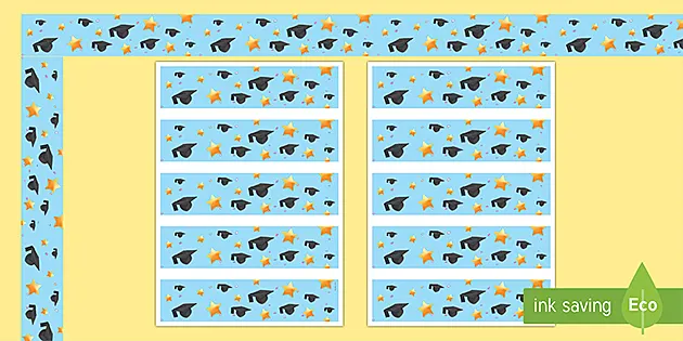 Pink Graduation Border