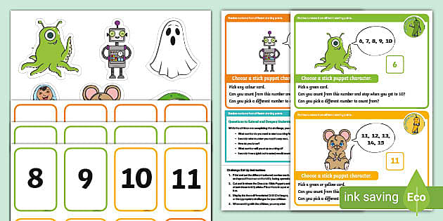 👉 EYFS Maths Counting Chilli Challenges: Pick a Number