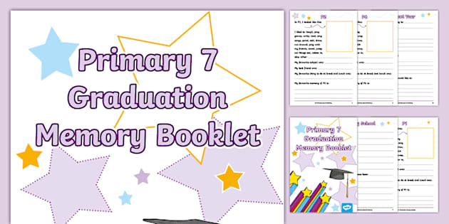 Northern Ireland Primary 7 Graduation Memory Booklet