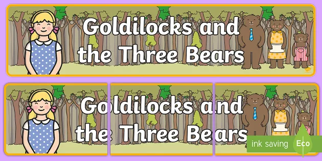 Goldilocks and the Three Bears Display Banner (Teacher-Made)