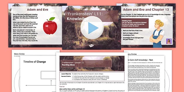 GCSE Frankenstein Lesson Pack 11: Knowledge Chapters 13 and 14