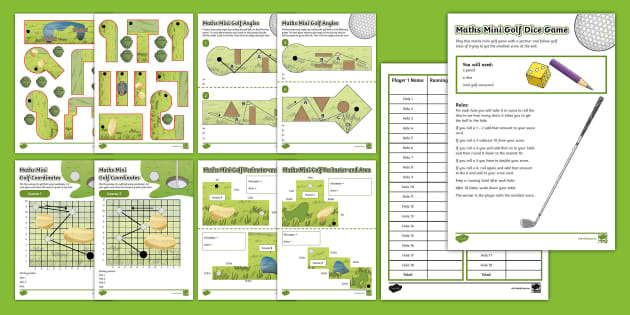 Maths Mini Golf Activities Pack (teacher made) - Twinkl