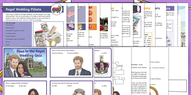 The Royal Wedding Learning from Home Activity Pack
