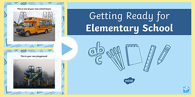 Get Ready For... Elementary School! Editable PowerPoint