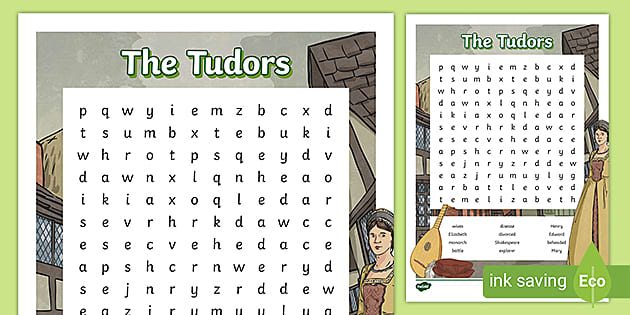 Tudor Word Search - KS2 - History Resource