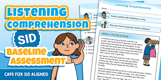 Foundation Phase - Language - Listening Comprehension - Baseline Assessment