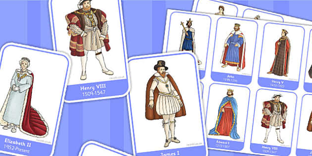 Significant British Monarchs Flashcards (teacher made)