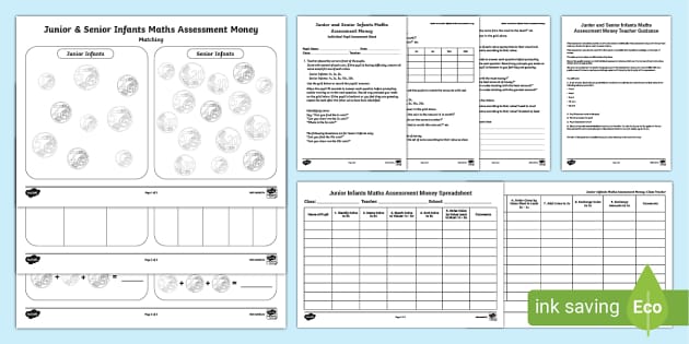 Junior & Senior Infants Maths Assessment Money