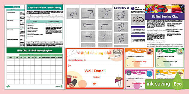 KS2 Skills Club Pack: Skillful Sewing (teacher made)