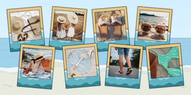 Summer Clothing Instant Style Photo Display Images - Twinkl