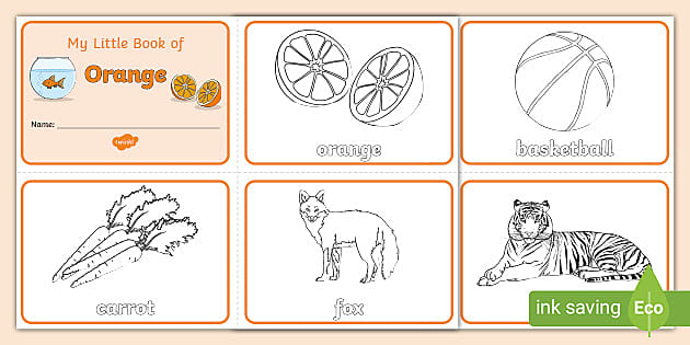 My Little Book of Orange Worksheets (teacher made) - Twinkl