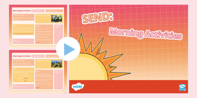 SEND: Older Learners: Morning Activities - Twinkl