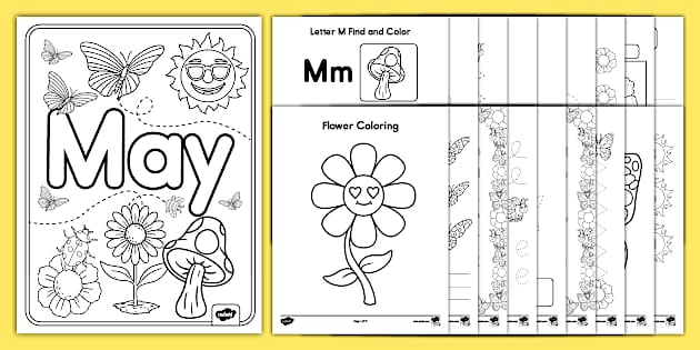 May Toddler Busy Book (teacher made) - Twinkl