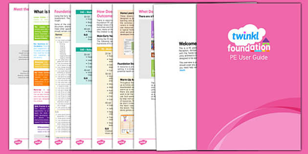 FREE! - Foundation PE Product Guide (teacher made) - Twinkl