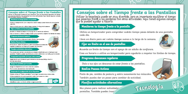 Póster | Tecnología | Uso de Pantallas | Salud Mental