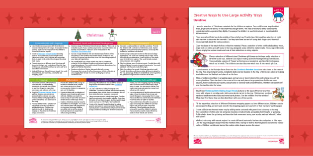 EYFS Ages 0-2 Christmas Bumper Planning Pack (teacher made)