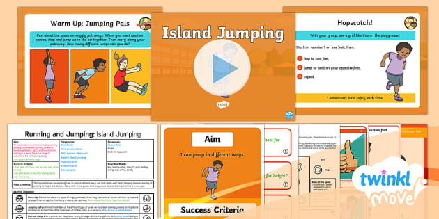 👉 Multi-Skills: Y1 Running and Jumping Lesson 5 - Island Jumping