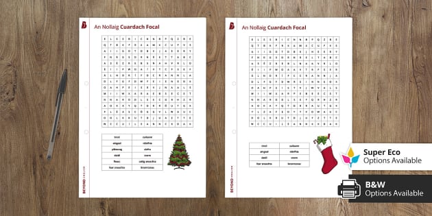 An Nollaig - Cuardach Focal | Junior Cycle | Junior Cert