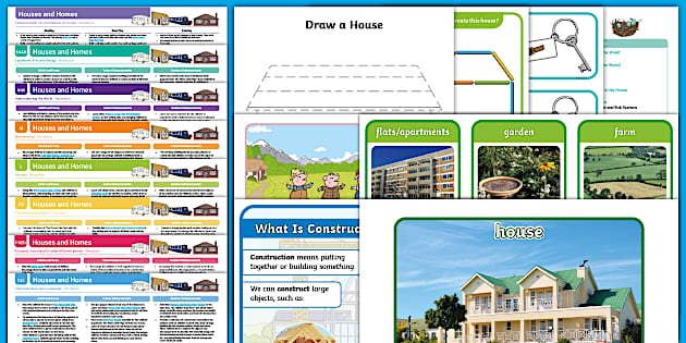 EYFS Houses and Homes Lesson Plan Enhancement Ideas and Resources Pack