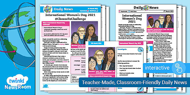 International Women’s Day Reading Comprehension | Twinkl