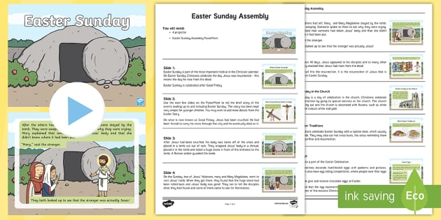 Easter Sunday Assembly Pack (teacher made)