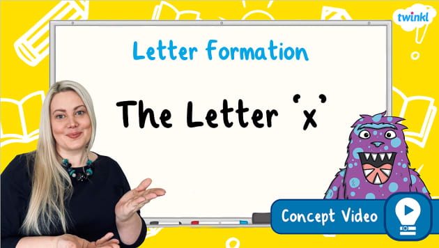 FREE! - The Letter 'x' | KS1 Letter Formation Handwriting Concept Video