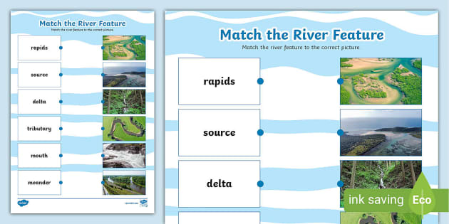 River Feature Matching Worksheet (nauczyciel wykonał) River Feature Matching Worksheet (nauczyciel wykonał)
