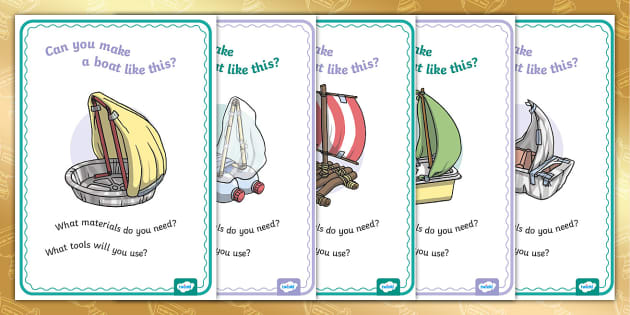 Boats Junk-Modelling Inspiration Posters (teacher made)