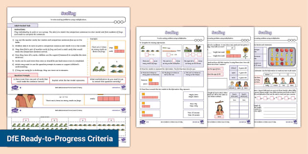 👉 Scaling Differentiated Maths Worksheets (teacher made)