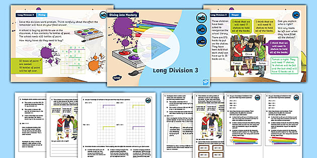 👉 Y6 Step 13 Solving Problems with Long Division teaching Pack
