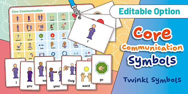 Twinkl Symbols: Core Communication Symbols