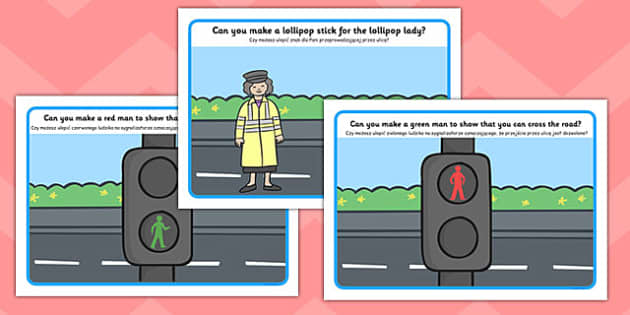 Road Safety Playdough Mats Polish Translation (teacher made)