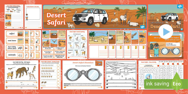 Desert Safari Role Play Pack (l'enseignant a fait) - Twinkl