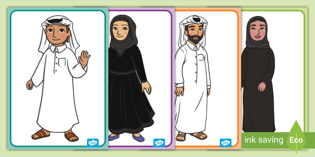 Qatari People Display Posters (Teacher-Made) - Twinkl