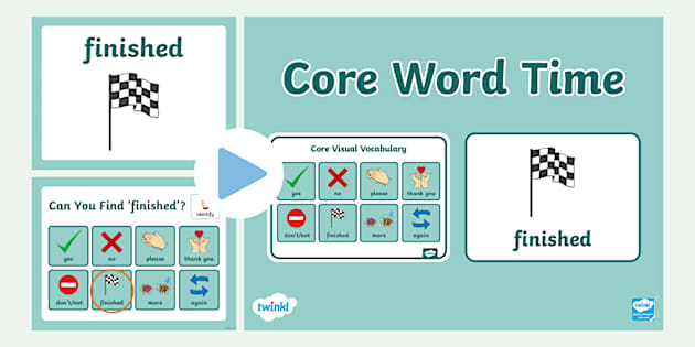 Core Word PowerPoint - Finished (teacher made) - Twinkl