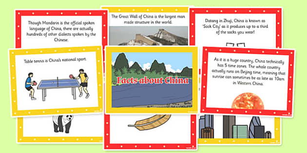 China Display Fact Cards (teacher made) - Twinkl