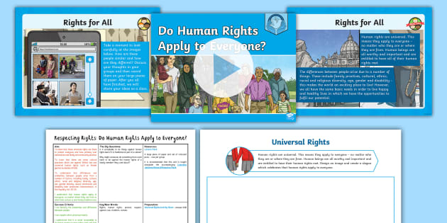Citizenship UKS2 Respecting Rights Lesson 1: Know Your Rights Lesson Pack