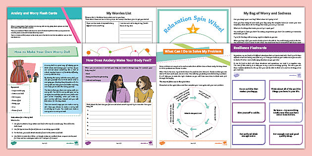 Stress Worksheets for Students - Inclusive Resources