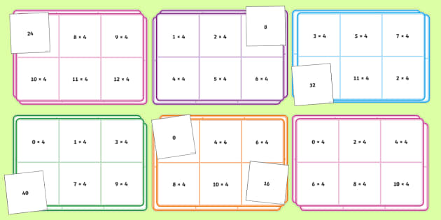 4 Times Table Bingo - Twinkl - KS2 (teacher made) - Twinkl