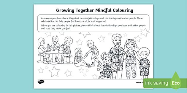Children's Mental Health Week Growing Together KS1 Mindful Colouring ...