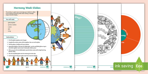 Five Harmony Week Activities for Home Education - Twinkl