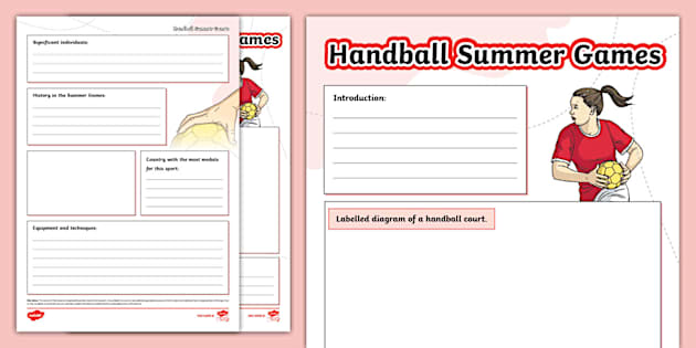 Handball Summer Games Non-Chronological Report Template