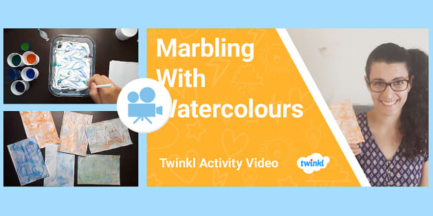 FREE! - KS2 (Ages 7-11) Activity Video: Marbling With Watercolours
