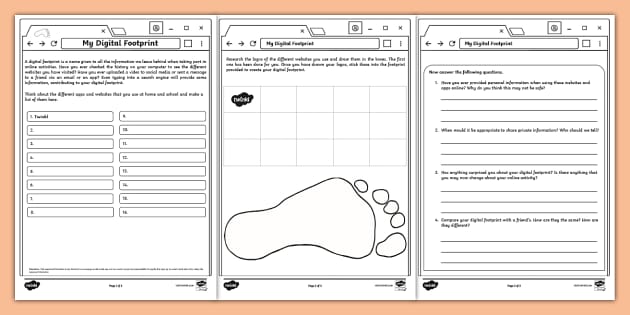 My Digital Footprint KS2 Twinkl Computing teacher Made 