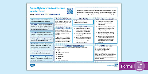 Level 4 School Journal 2022 From Afghanistan to Aotearoa