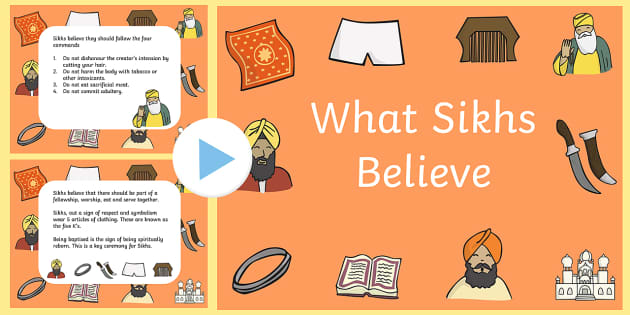 What Sikhs Believe PowerPoint and Worksheet | Sikhism