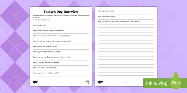 Father s Day Interview Questions Twinkl USA Resources father-s-day-interview-questions-twinkl-usa-resources