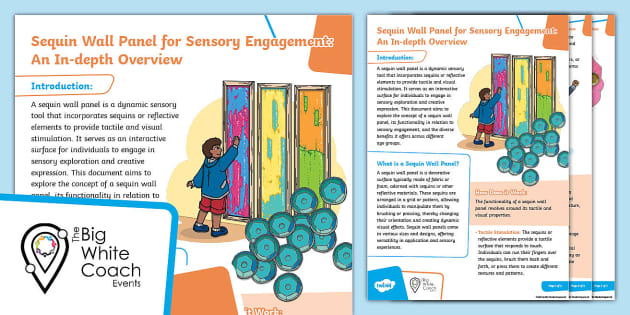 Big White Coach: Sequin Wall Panel KS1 (Teacher-Made)